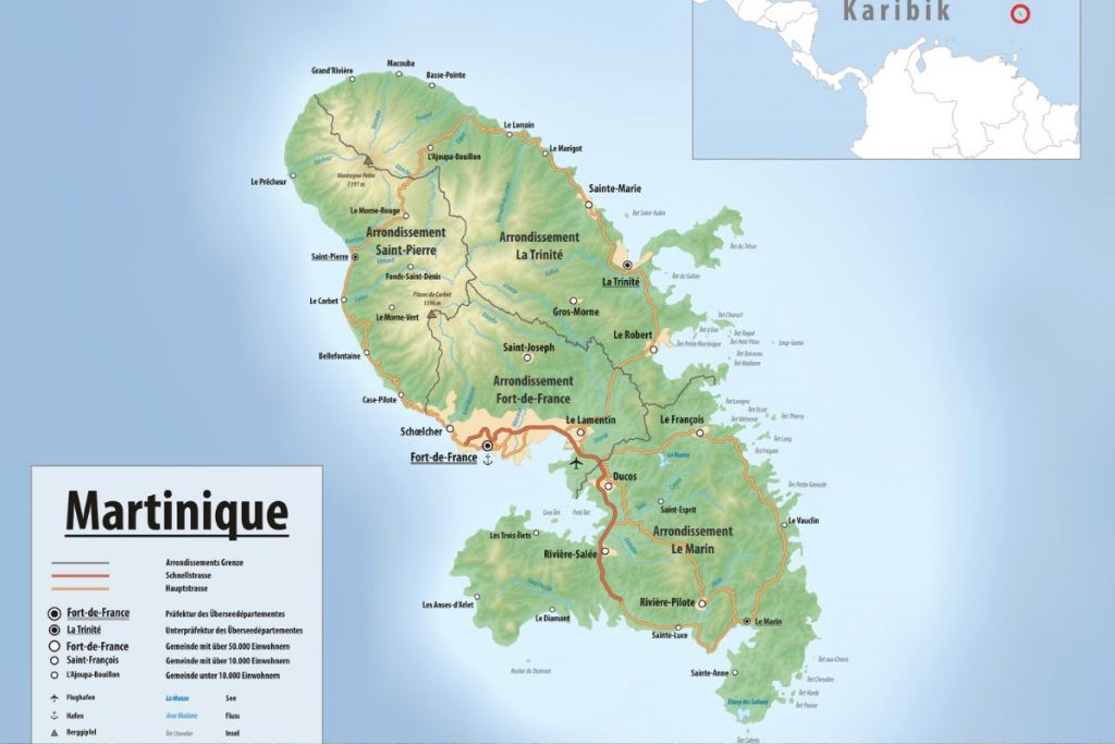 Ou se trouve la Martinique sur la carte ? - Splendia