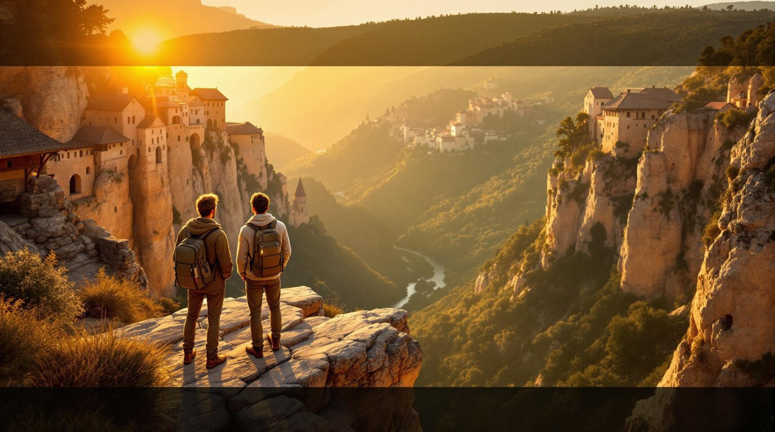 Ils ont découvert ce village perché au-dessus d'un canyon... Ce qu'ils ...